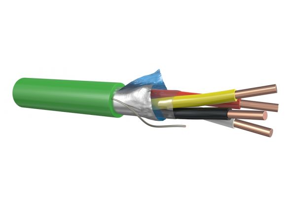 NETBUS EIB/KNX J-H(st)H 2X2X0,8 MM Groen B2ca-s1,d1,a1